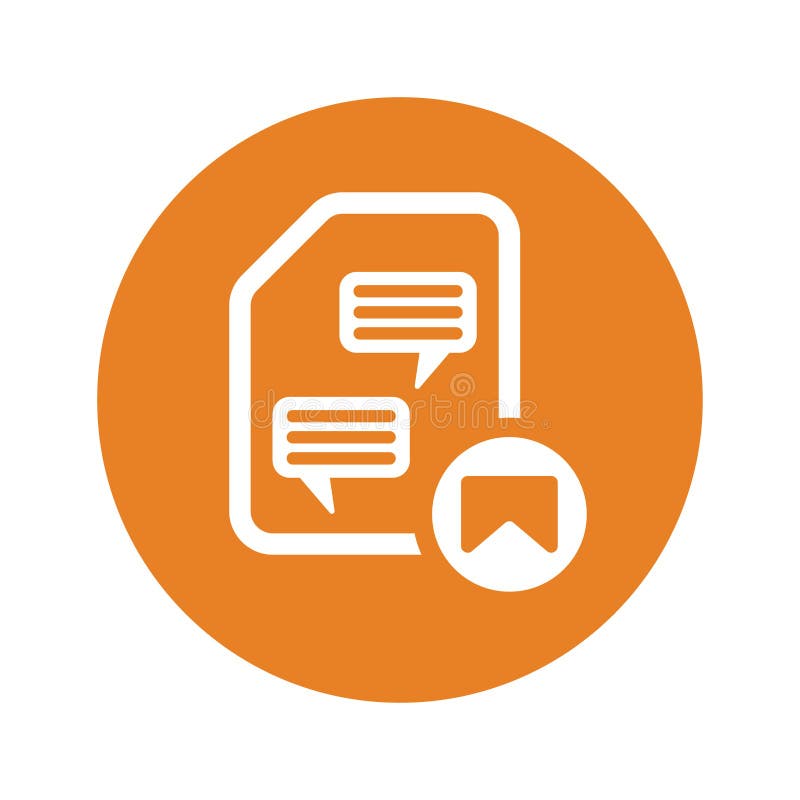 Chart, Communication, Document Icon. Orange Color Vector EPS Stock ...