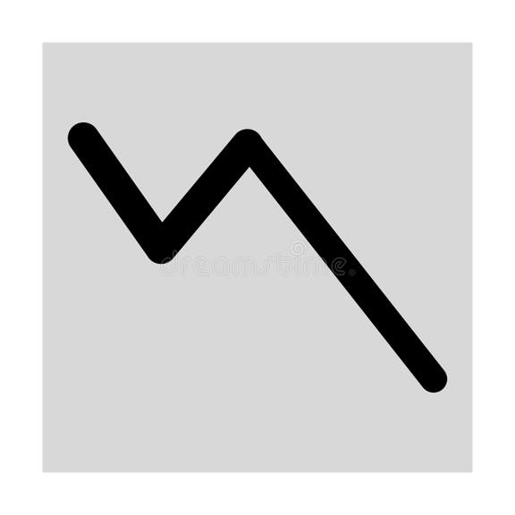 Chart Decrease Graph.Sales Chart Report.Stock Market Trend Stock Vector ...