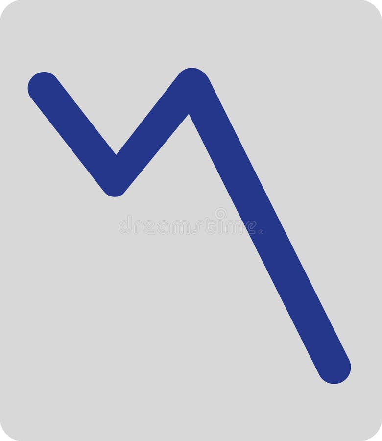 Chart Decrease Graph.Sales Chart Report.Stock Market Trend. Stock ...