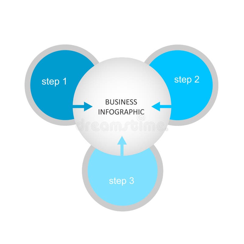 Chart Design for Business Presentations with Three Steps. Stock Vector ...