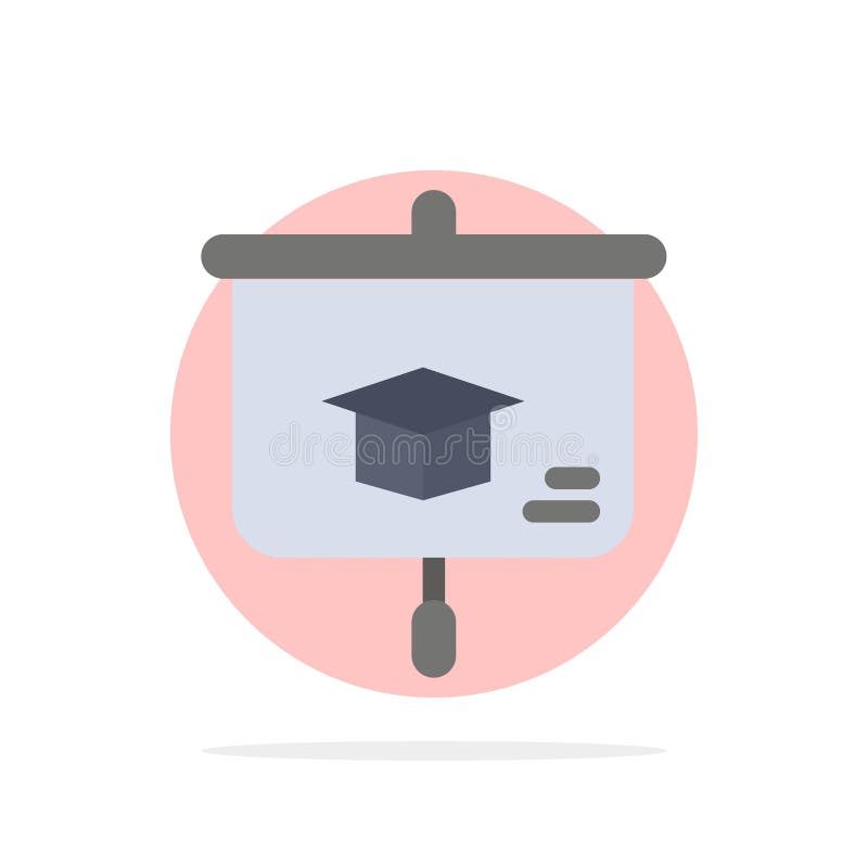 Chart, Education, Presentation, School Abstract Circle Background Flat ...