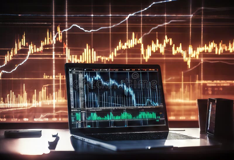 Chart Exposure Online Space Work Concept Forex Trading International ...