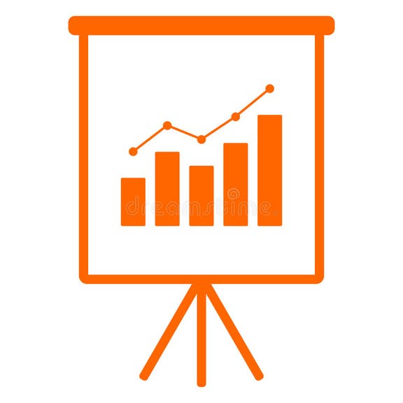 Chart and flipchart stock vector. Illustration of orange - 200171890