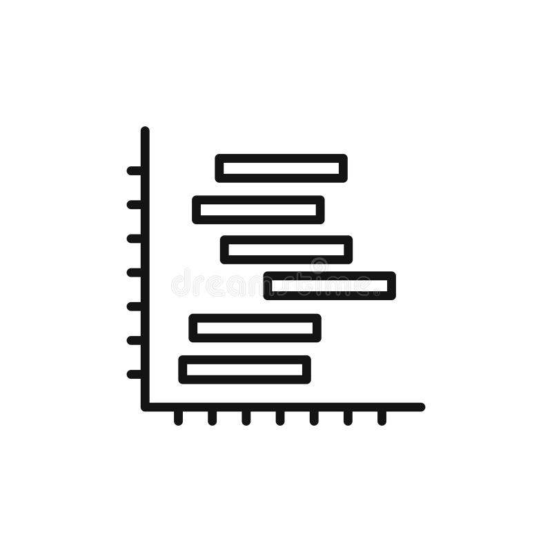 Gantt Icon Vector Sign and Symbol Isolated on White Background, Gantt ...