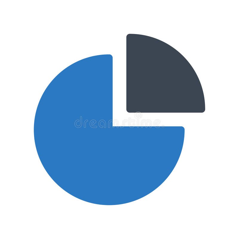 Chart Glyph Color Vector Icon Stock Vector Illustration Of Vector