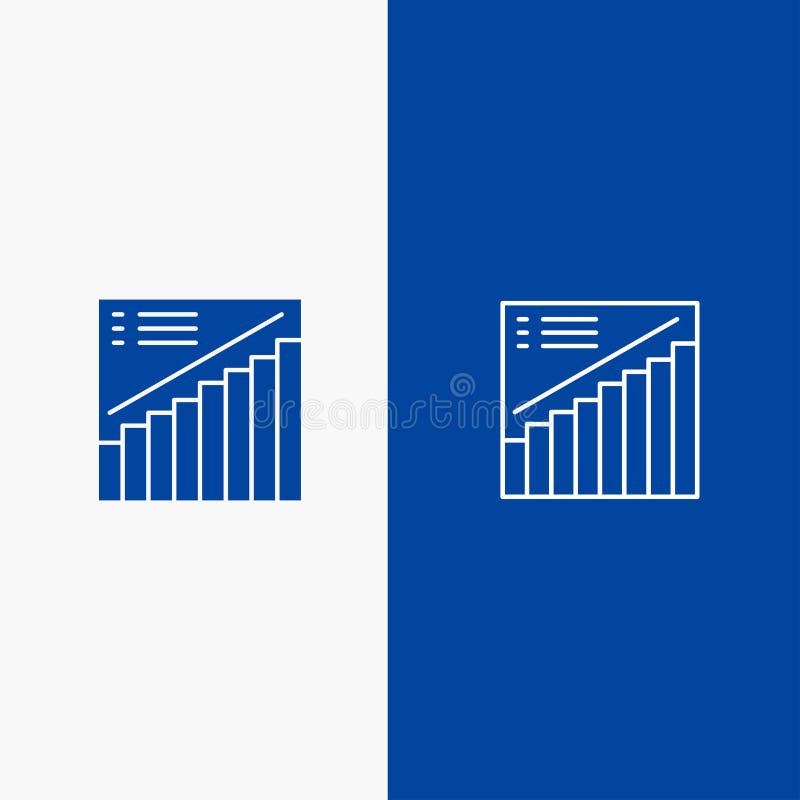 Chart, Graph, Analytics, Presentation, Sales Line and Glyph Solid Icon ...
