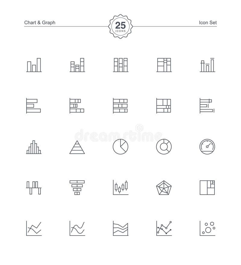 Chart and Graph Icons Set, Vector Illustration Stock Vector ...