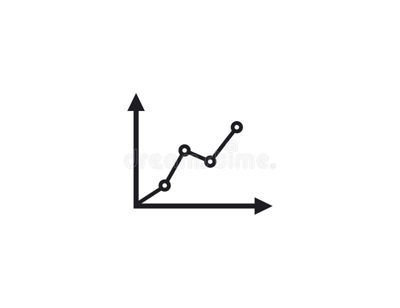 Bar Graph, Growth Icon. Vector Illustration. Flat Design Stock Vector ...