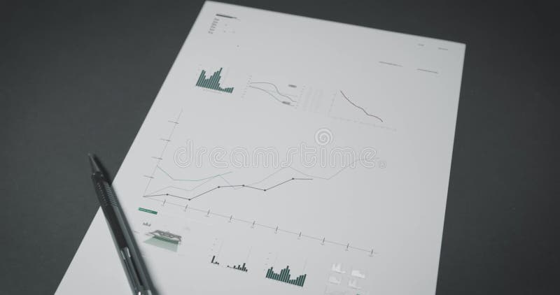 Chart Graph Chart with Rising Price Development on a White Piece of ...