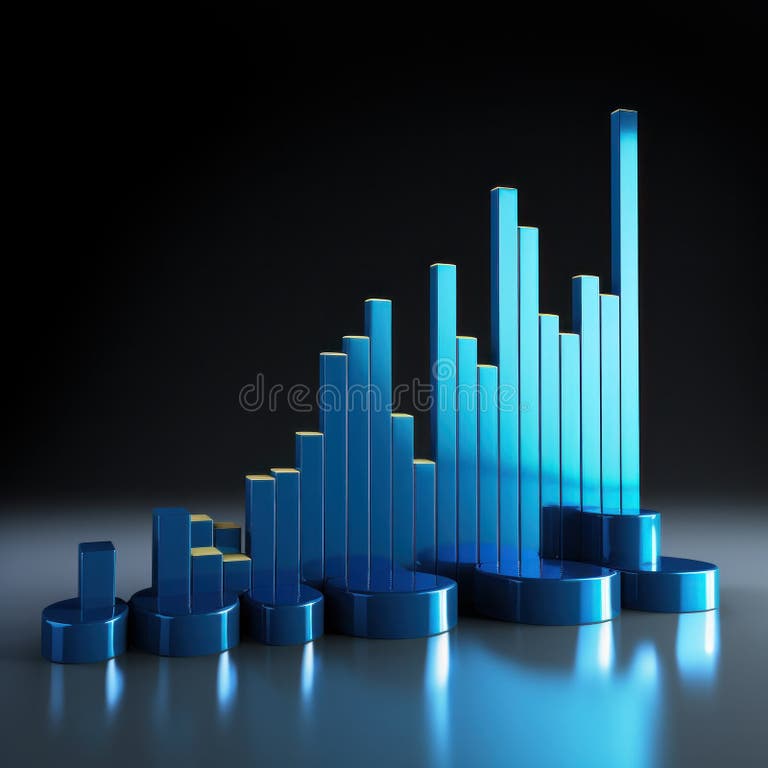 A Chart or Graph Showing a Steady Increase in Profits or Growth Stock ...