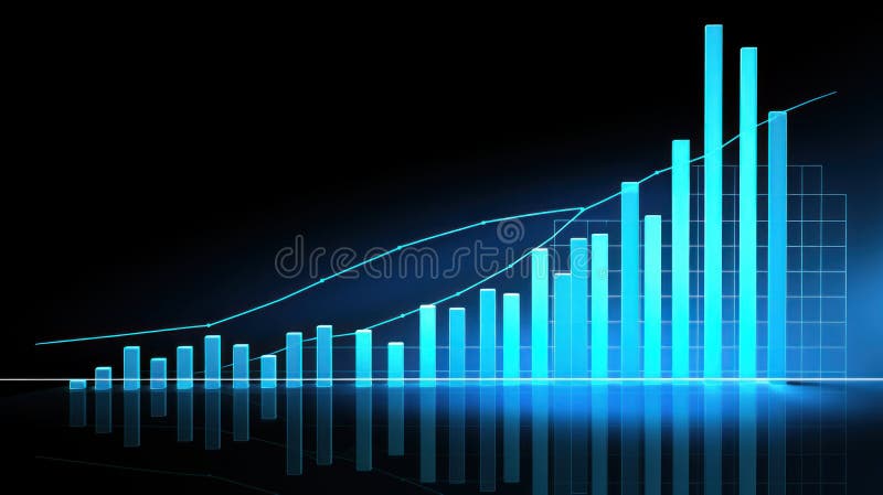 A Chart or Graph Showing a Steady Increase in Profits or Growth Stock ...