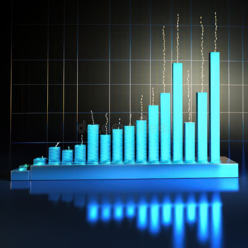 A Chart or Graph Showing a Steady Increase in Profits or Growth Stock ...