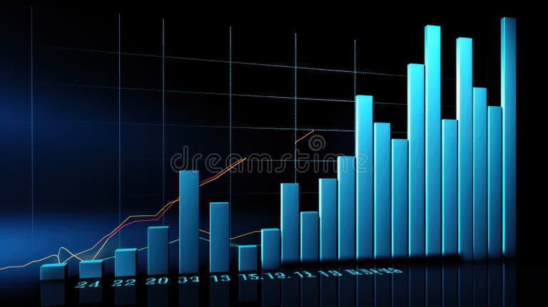 A Chart or Graph Showing a Steady Increase in Profits or Growth Stock ...