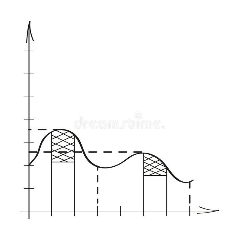 Chart, Graph Vector in Doodle Style. Approximation, Statistics ...