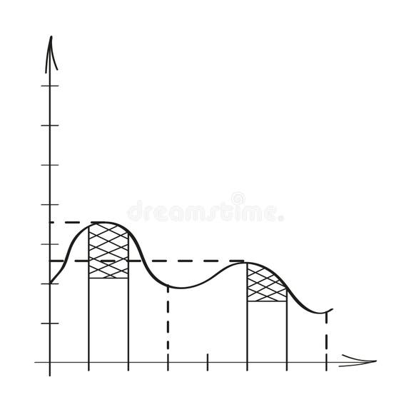 Chart, Graph Vector in Doodle Style. Approximation, Statistics ...