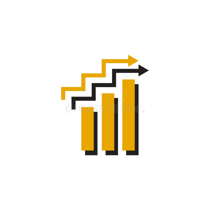 Chart Graphic Icon Logo Design for Business Presentation Vector ...