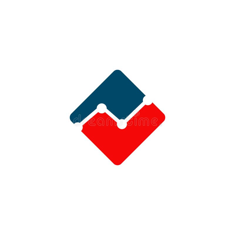 Chart Graphic Logo Design Vector Template Stock Vector - Illustration ...