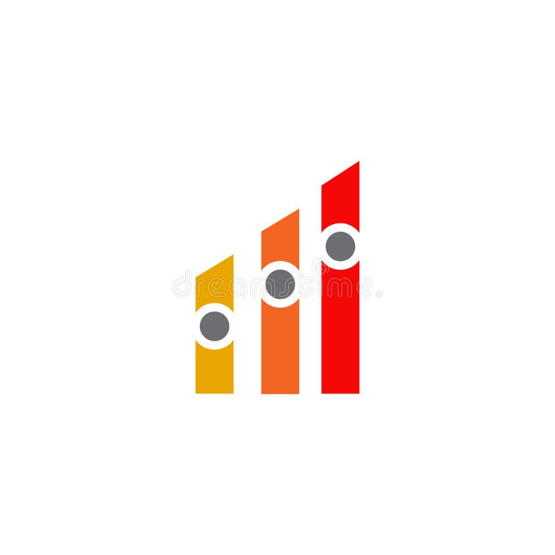 Chart Graphic Logo Design Vector Template Stock Vector - Illustration ...