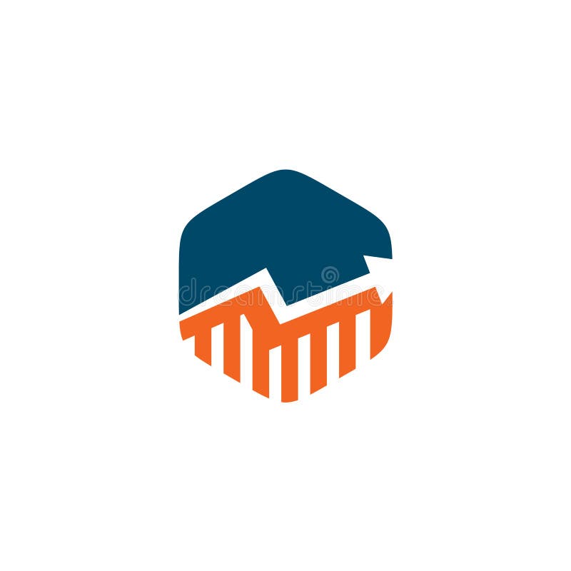 Chart Graphic Logo Design Vector Template Stock Vector - Illustration ...