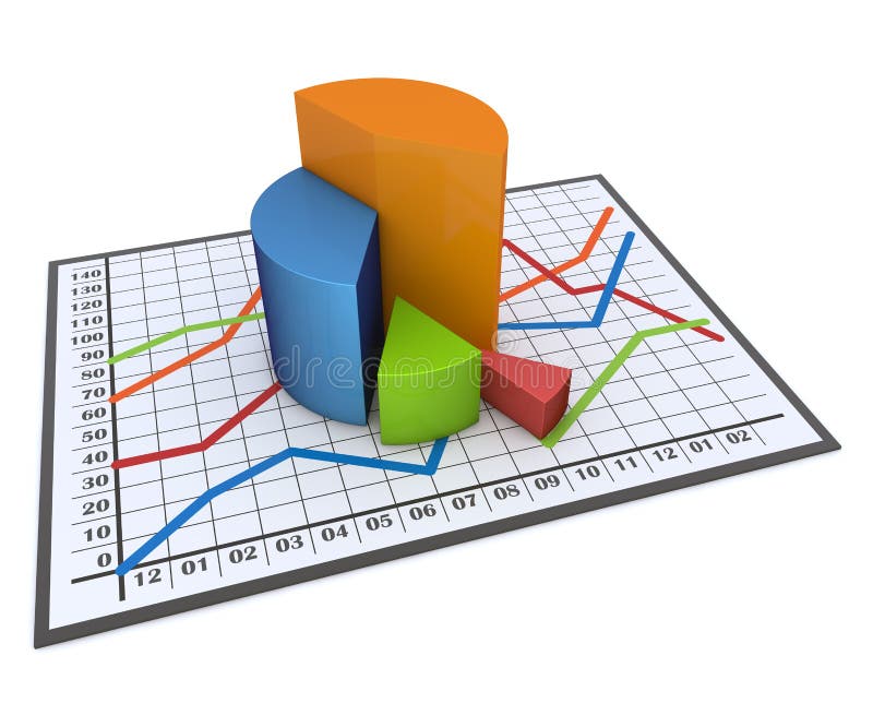 Chart and graphs stock illustration. Illustration of forecast - 26374332