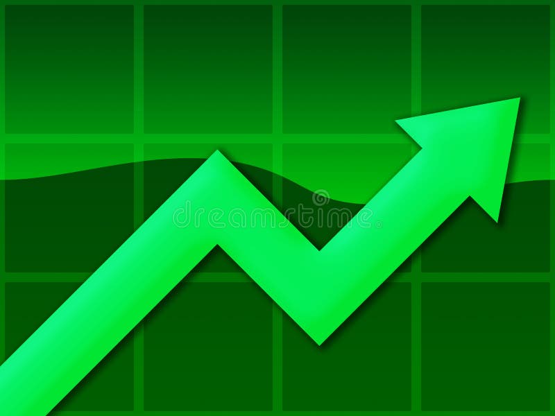 Chart Green stock illustration. Illustration of profit - 132543