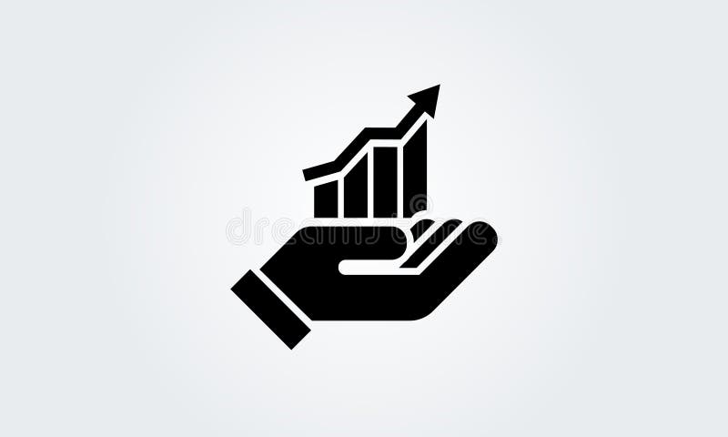 Chart Growing Graph, Hand Line Icon. Finance Growth Increase Business ... Chart Growing Graph, Hand Line Icon. Finance Growth Increase Business ...