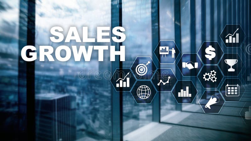 Chart Growth Concept. Sales Increase, Marketing Strategy. Double ...