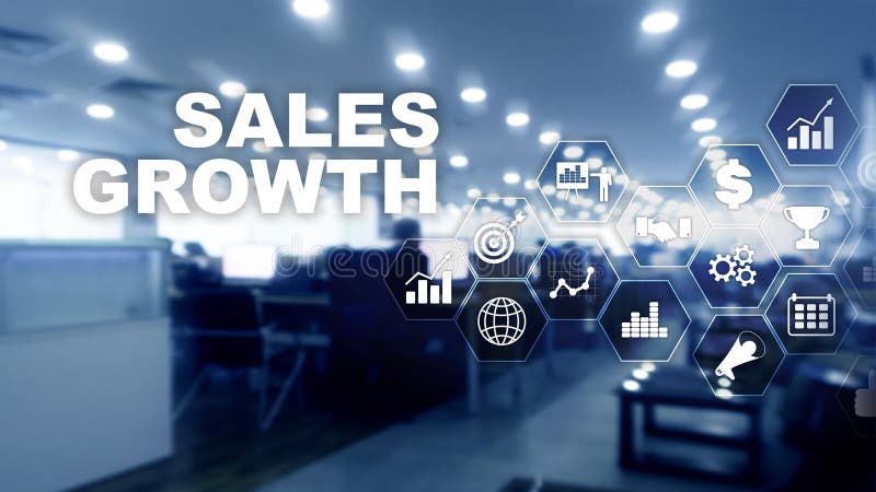 Chart Growth Concept. Sales Increase, Marketing Strategy. Double ...