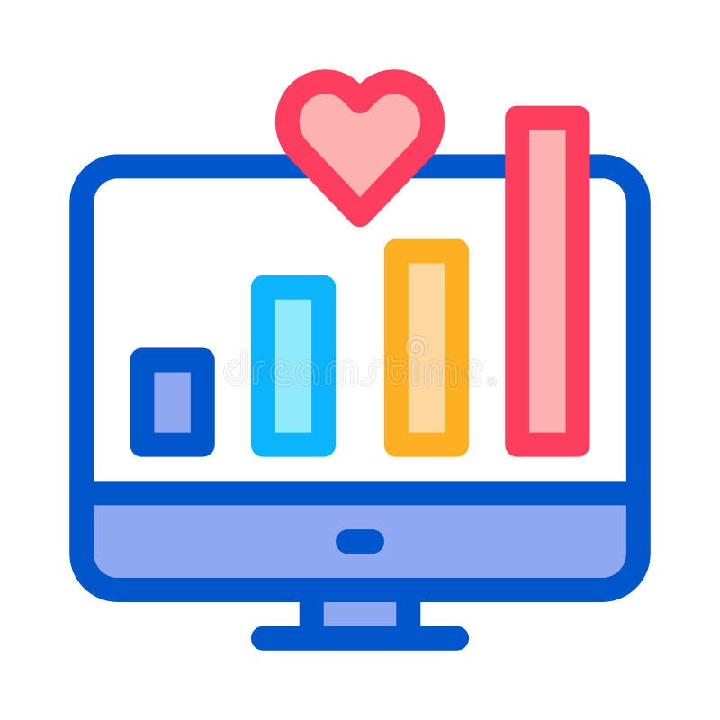 Chart Growth Indicators Icon Vector Outline Illustration Stock Vector ...