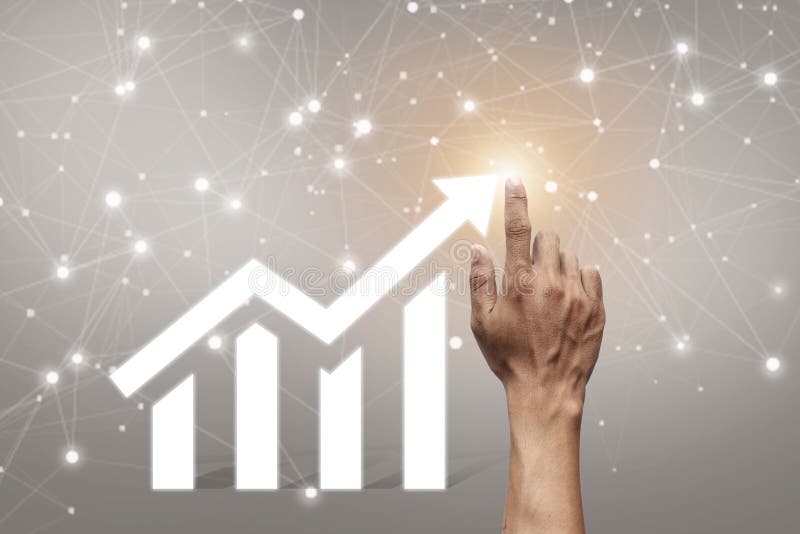 Chart Growth and Rise of Chart Positive Indicators in Business Stock ...