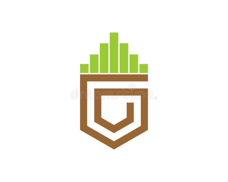 Chart Growth Up on the Pocket Logo Stock Illustration - Illustration of ...