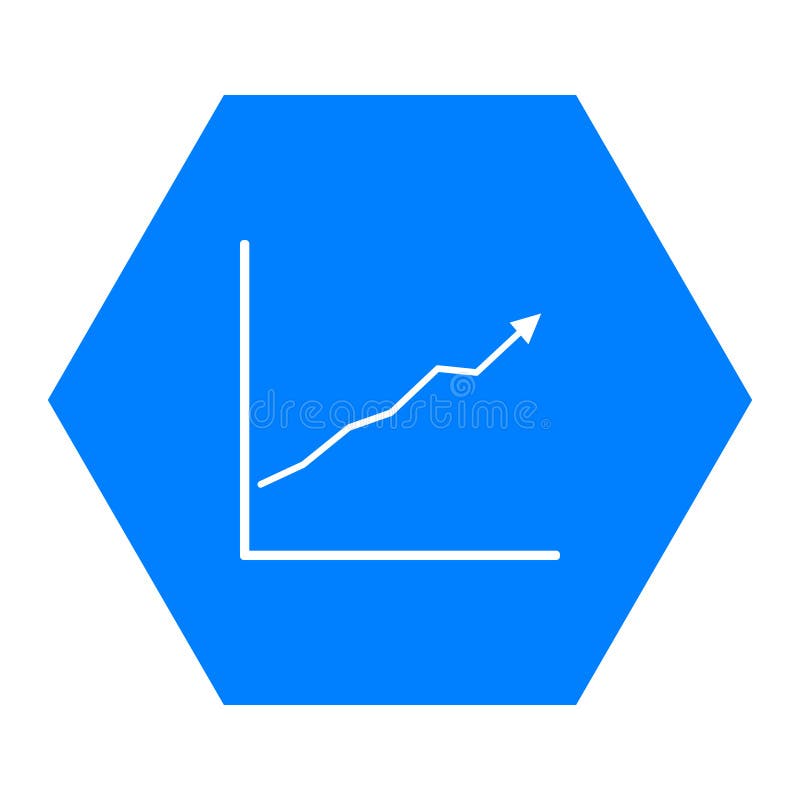 Chart and hexagon stock vector. Illustration of graphic - 173318106