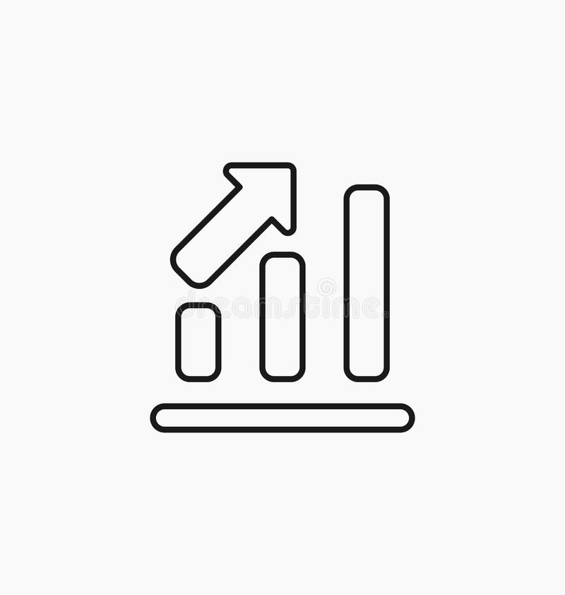 Chart Icon Bar Symbol for Web Site Design, Logo, App, UI. Vector Stock ...