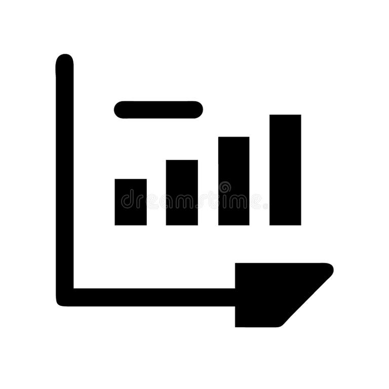 Chart icon flat vector stock illustration. Illustration of planning ...