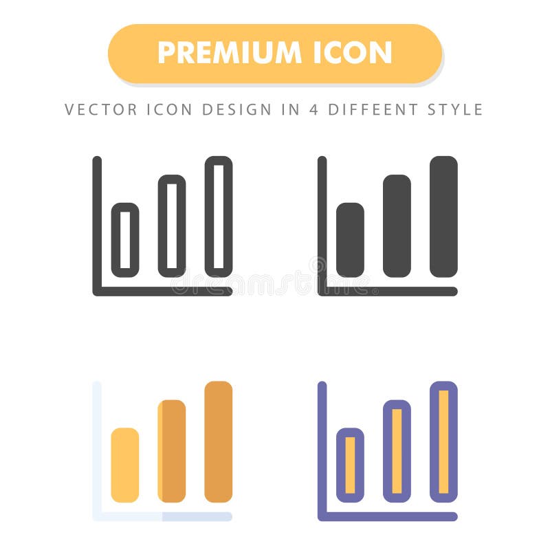 Chart Icon Pack Isolated on White Background. for Your Web Site Design ...