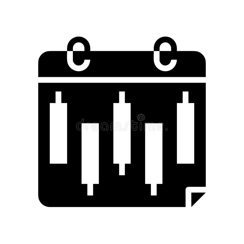 Chart Icon Symbol Vector Image Isolated on the White Background Stock ...