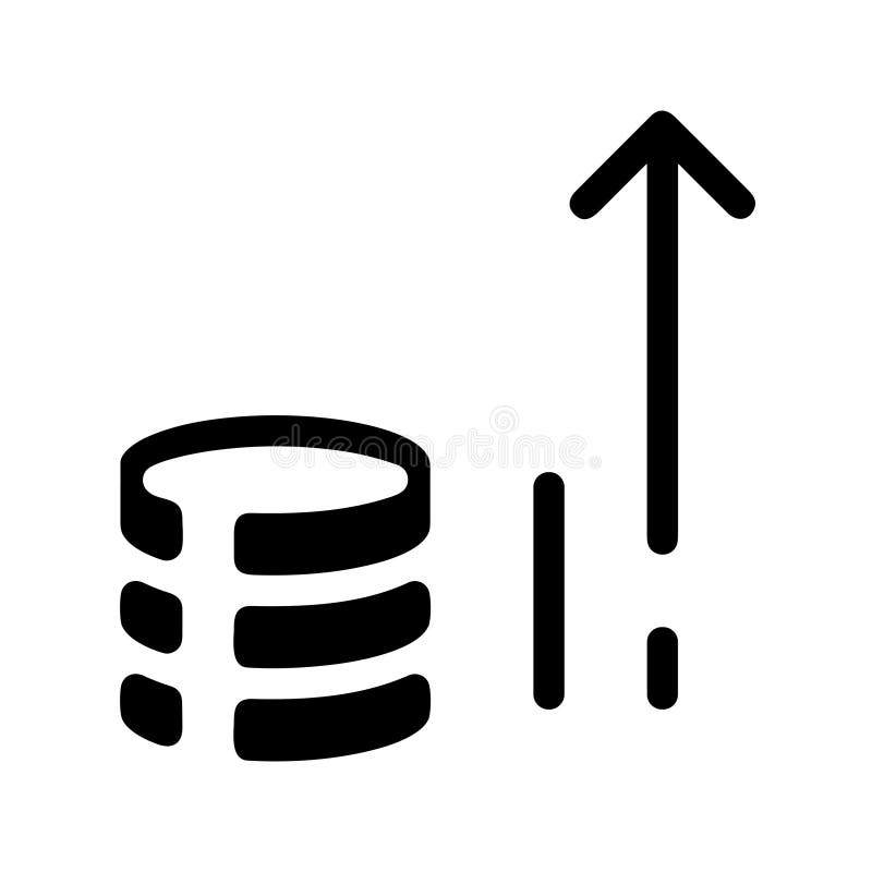 Chart Icon Symbol Vector Image Isolated on the White Background Stock ...