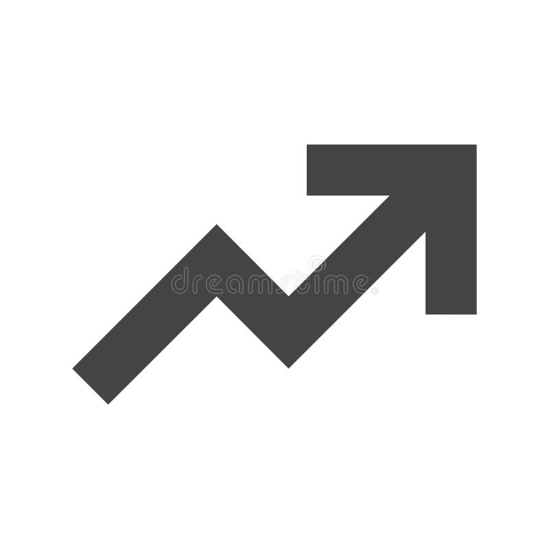 Chart Icon Symbol Vector Image Isolated on the White Background Stock ...