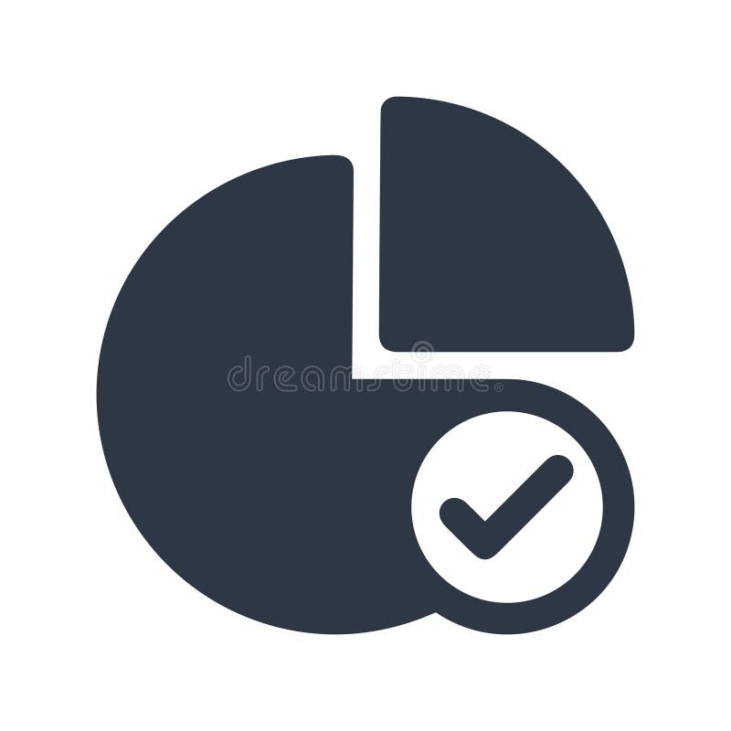 Chart Icon Symbol Vector Image Isolated on the White Background Stock ...