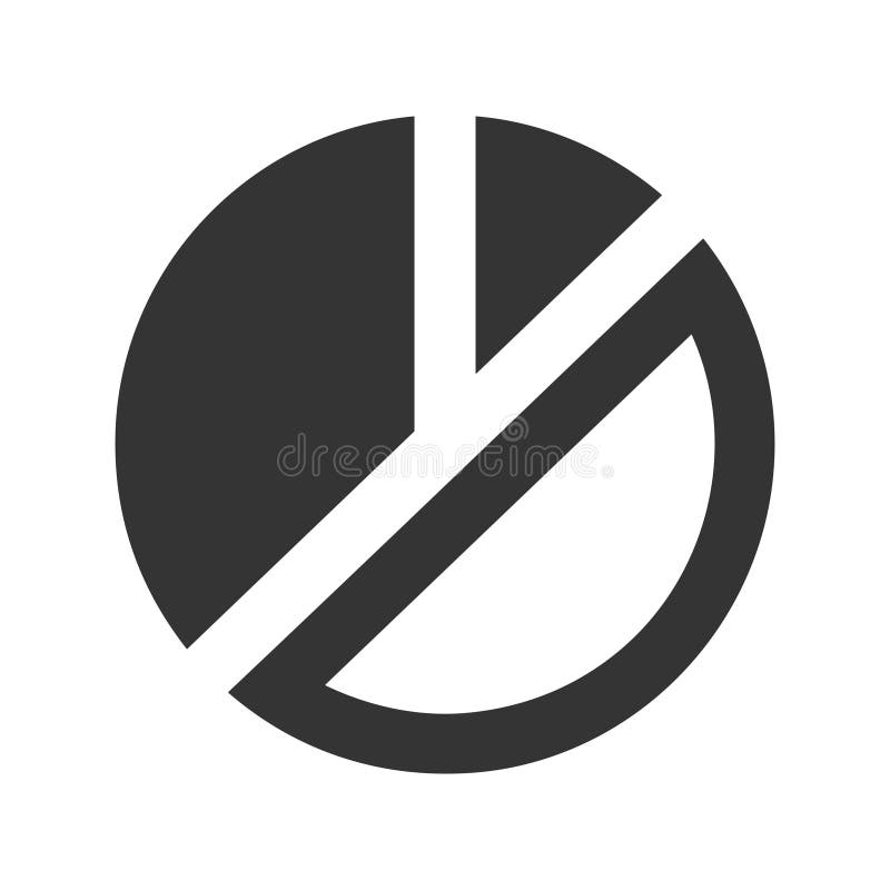 Chart Icon Symbol Vector Image Isolated on the White Background Stock ...