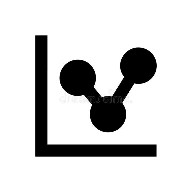 Chart Icon Symbol Vector Image Isolated on the White Background Stock ...