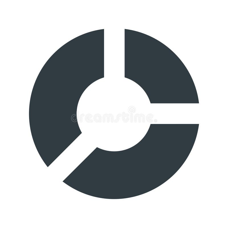 Chart Icon Symbol Vector Image Isolated on the White Background Stock ...