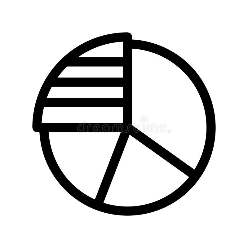 Chart Icon Symbol Vector Image Isolated on the White Background Stock ...