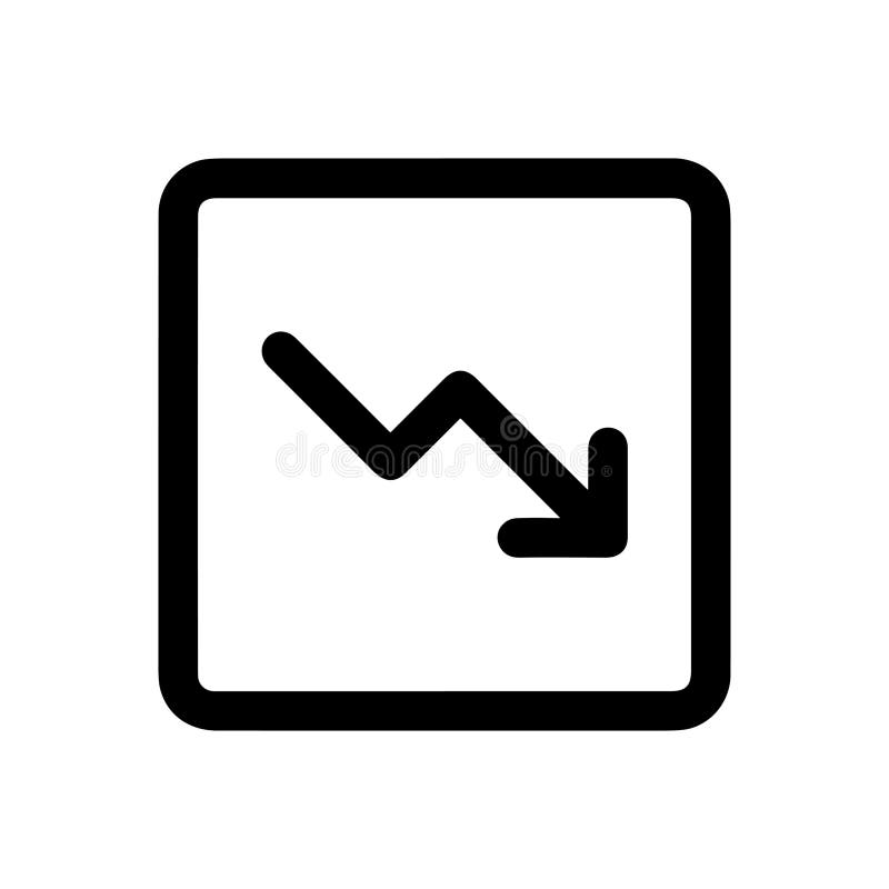 Chart Icon Symbol Vector Image Isolated on the White Background Stock ...