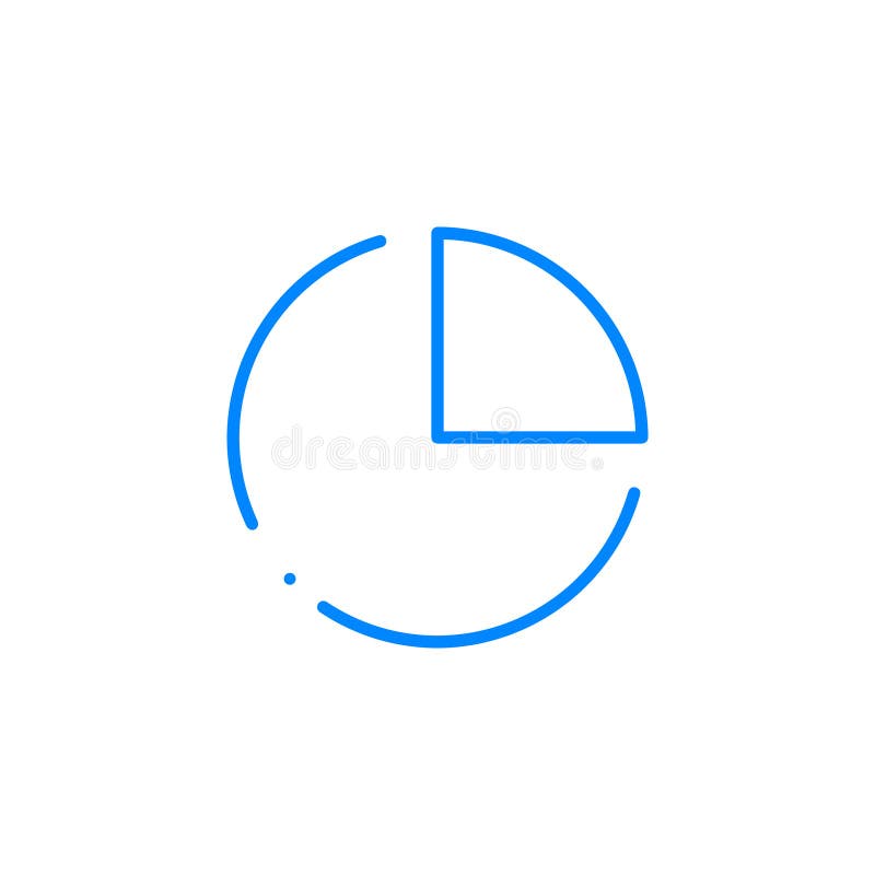 Chart Icon Symbol Vector Image Isolated on the White Background Stock ...