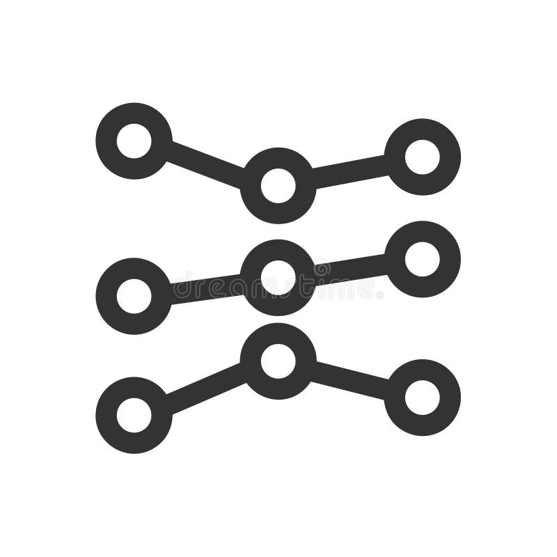 Chart Icon Symbol Vector Image Isolated on the White Background Stock ...