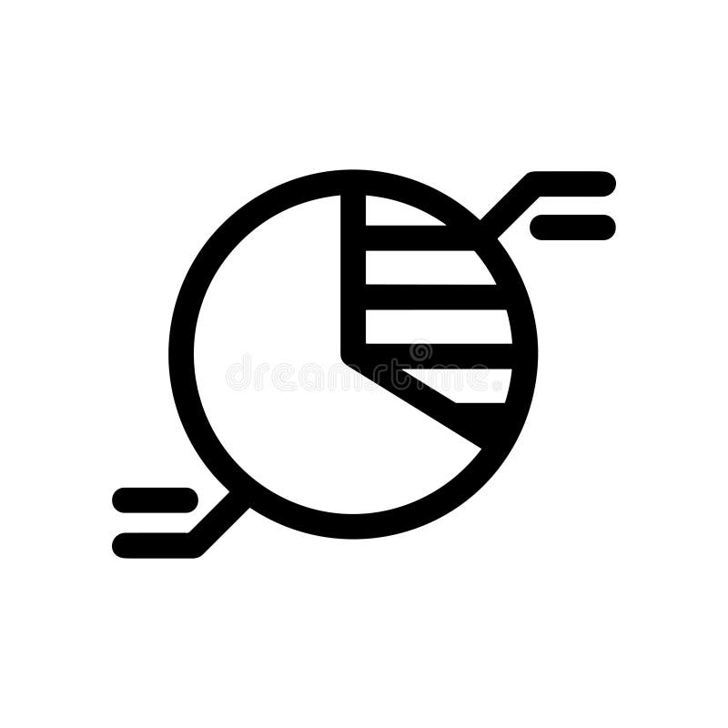 Chart Icon Symbol Vector Image Isolated on the White Background Stock ...