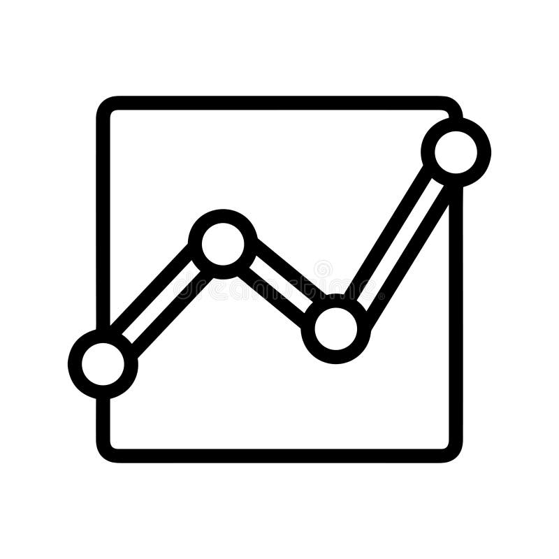 Chart Icon Symbol Vector Image Isolated on the White Background Stock ...