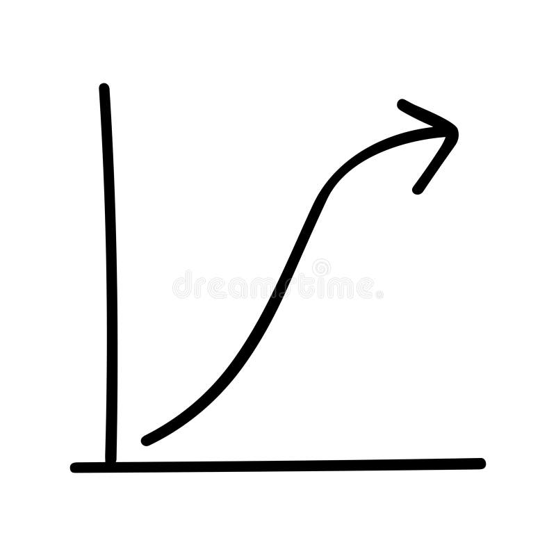 Chart Icon Symbol Vector Image Isolated on the White Background Stock ...