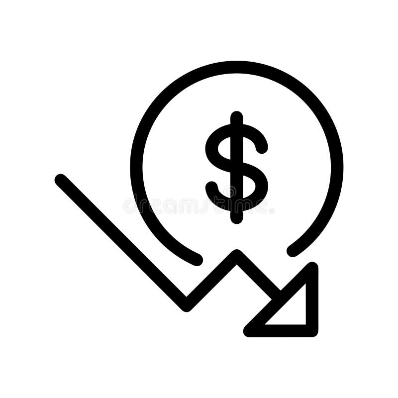 Chart Icon Symbol Vector Image Isolated on the White Background Stock ...